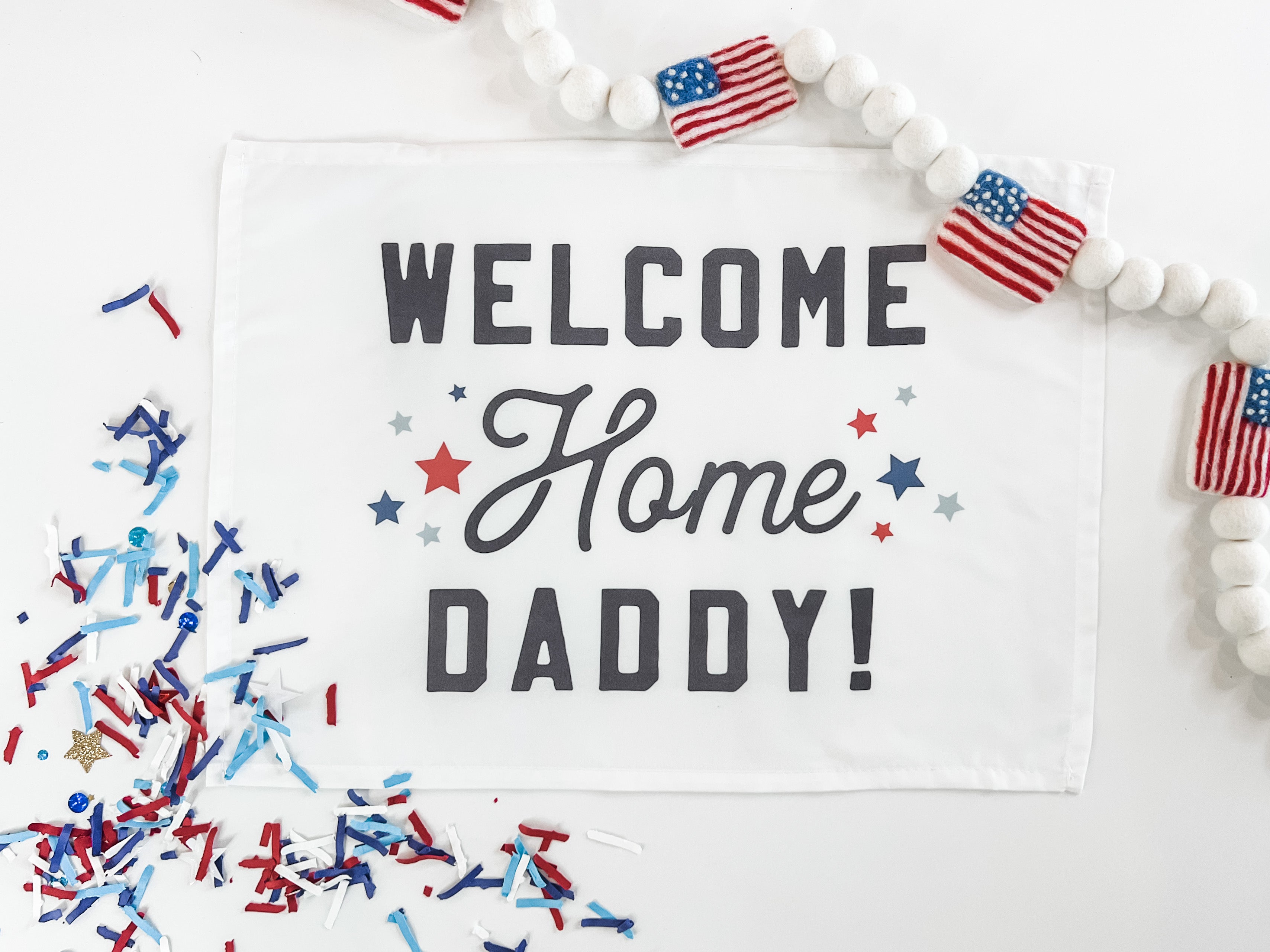 Military Homecoming Sign: Deployment Welcome Home Banners! – Hunny Prints®
