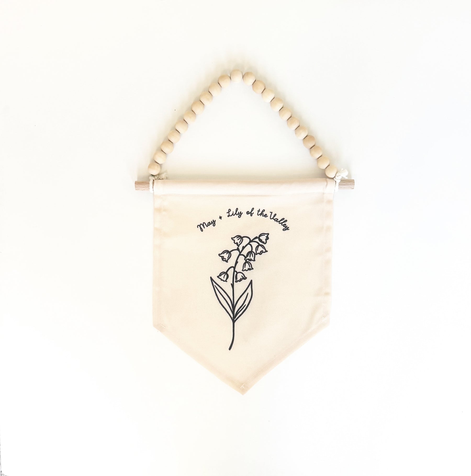 May Birth Month Hang Sign: Lily of the Valley Flower – Hunny Prints®