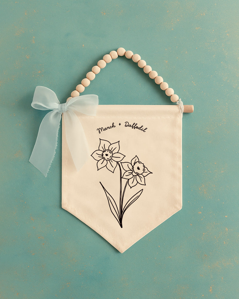May Birth Month Hang Sign: Lily of the Valley Flower – Hunny Prints®